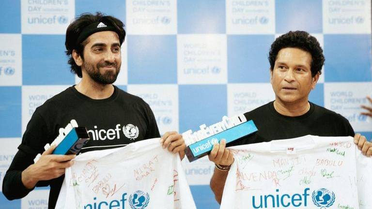 Sachin Tendulkar, Ayushmann Khurrana take part in UNICEF India's ... Sachin Tendulkar, Ayushmann Khurrana take part in UNICEF India's ...