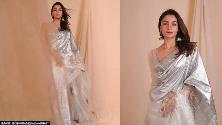 DYK Alia Bhatt's latest silver coloured saree is made of recycled nylon ... DYK Alia Bhatt's latest silver coloured saree is made of recycled nylon ...