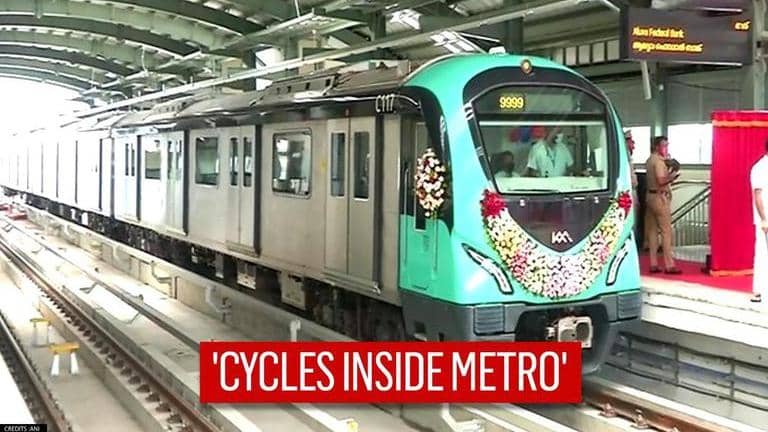 Kochi Metro permits commuters to carry cycles in trains 'to encourage a ...