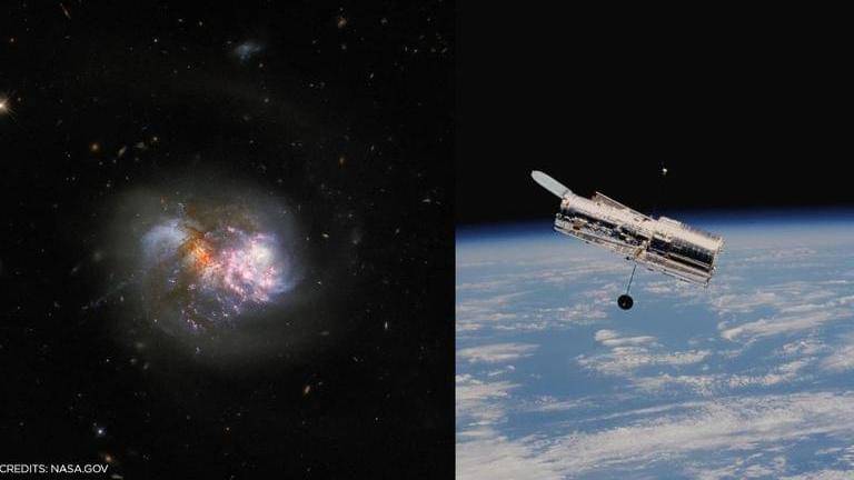 NASA's Hubble captures galaxy pair in final stages of merging, see pic ...