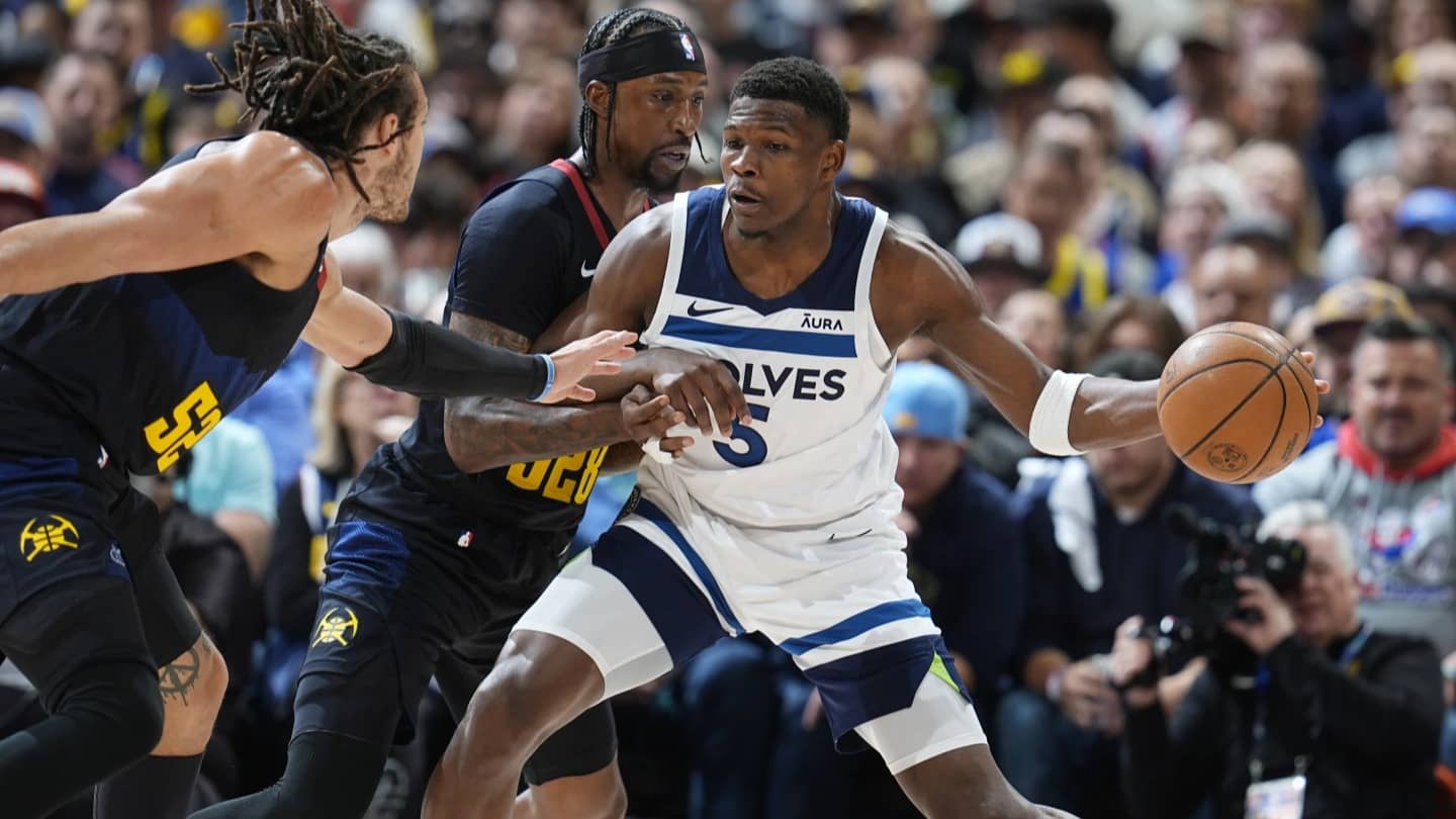 NBA Playoffs: Wolves lead Series 2-0 after Edwards, Towns blitz ...