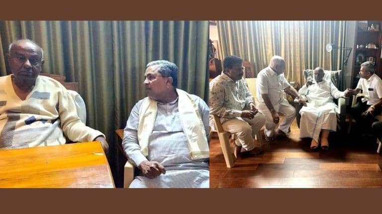 After Siddaramaiah, Yediyurappa pays visit to ailing ex-PM & JDS leader ...