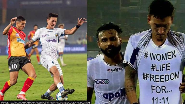 ISL: Vafa Hakhamaneshi shown red card after displaying message of ...