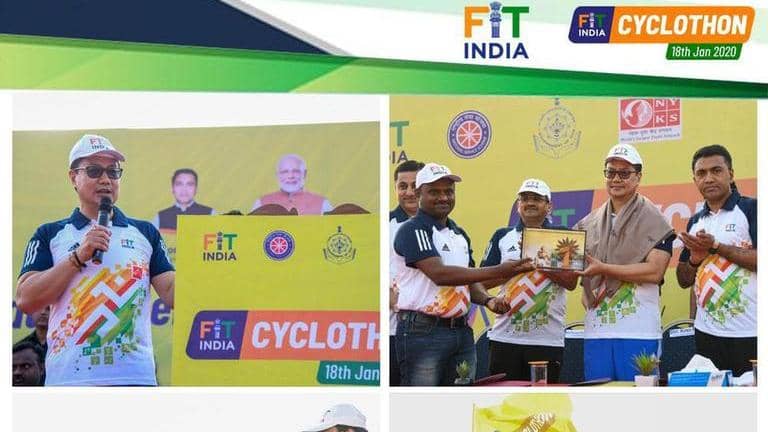 Sports Minister Rijiju inaugurates 'Fit India Cyclothon' event in Goa ...