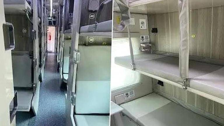 Indian Railways' new 3AC Economy coach with CCTV, individual vents ...