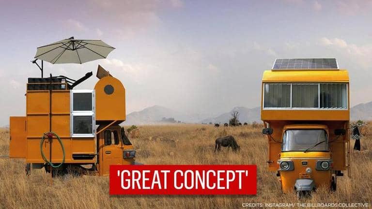 Architect turns an auto-rickshaw into portable home with bedroom ...