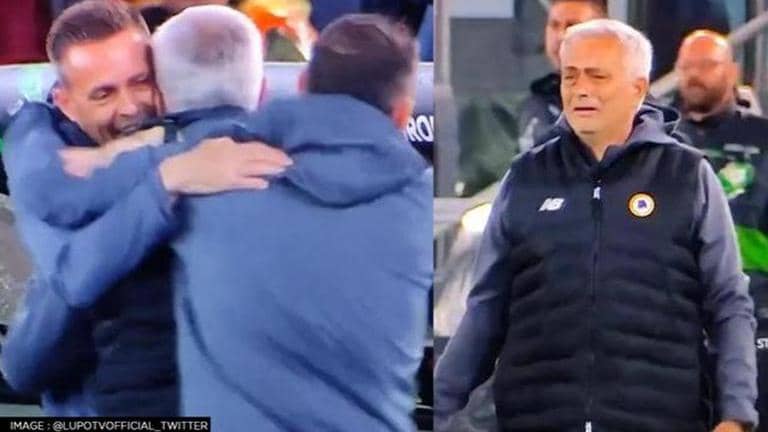 'Imagine not loving this man': Jose Mourinho bursts into tears as Roma ...