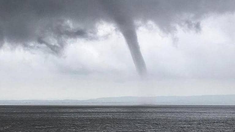 Huge funnel cloud appears over Bristol channel- Republic World