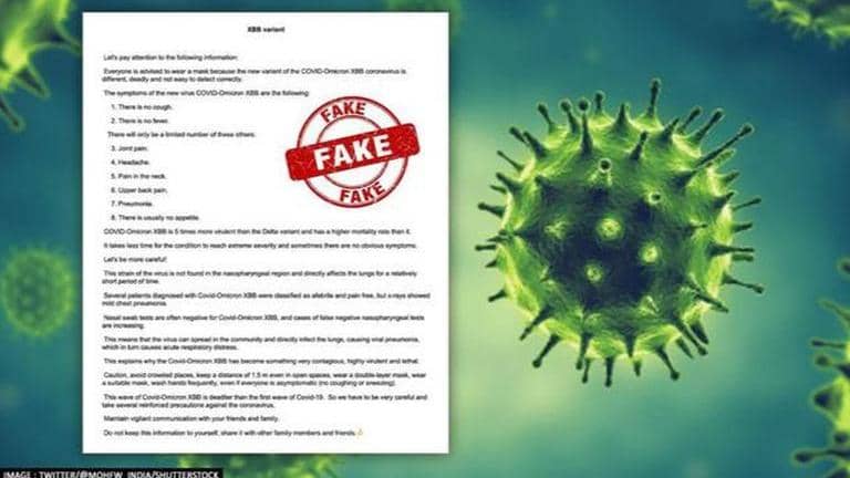 Fake WhatsApp message on COVID XBB variant going viral; Health Ministry ...