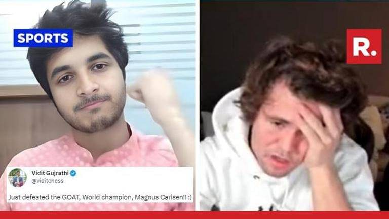 Indian Grandmaster Vidit Gujrathi stuns world champion Magnus Carlsen ...