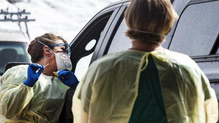 Colorado drive-thru virus testing center sees high demand- Republic World