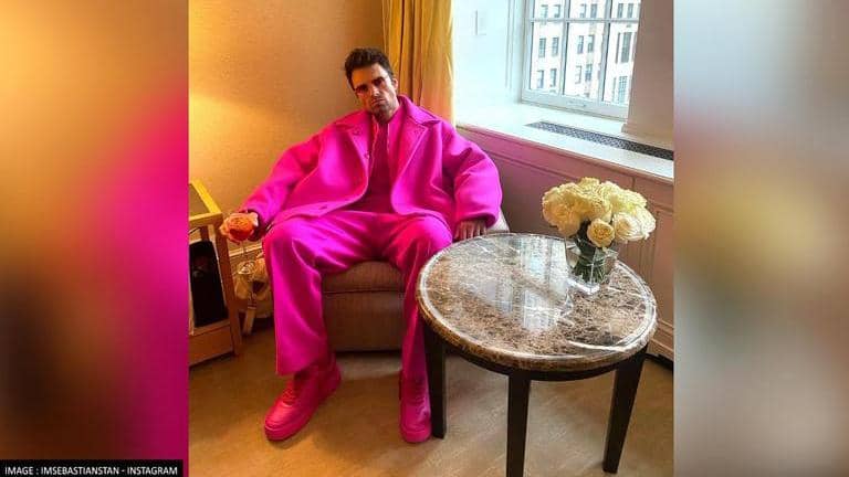 Met Gala 2022: Sebastian Stan adds pink galore twist to 'gilded glamour ...