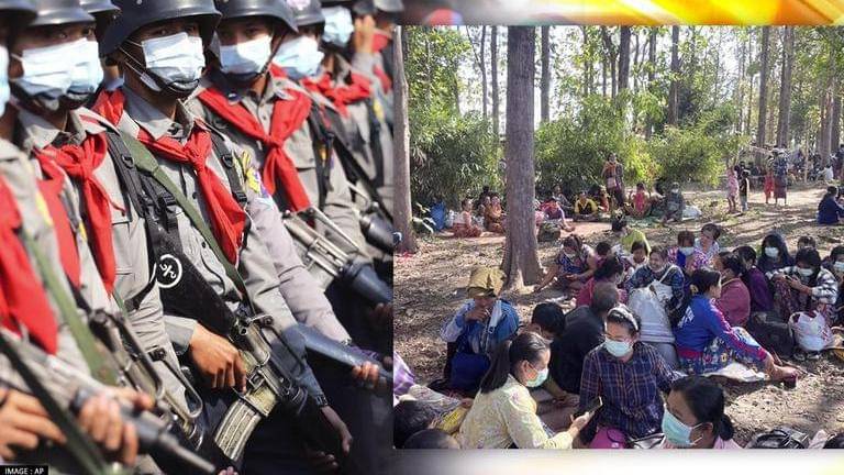 As Myanmar army launches airstrikes in Lay Kay Kaw, hundreds flee to ...