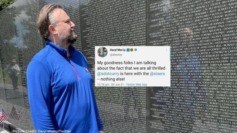 What did 76ers president Daryl Morey tweet? NBA imposes fine after ...